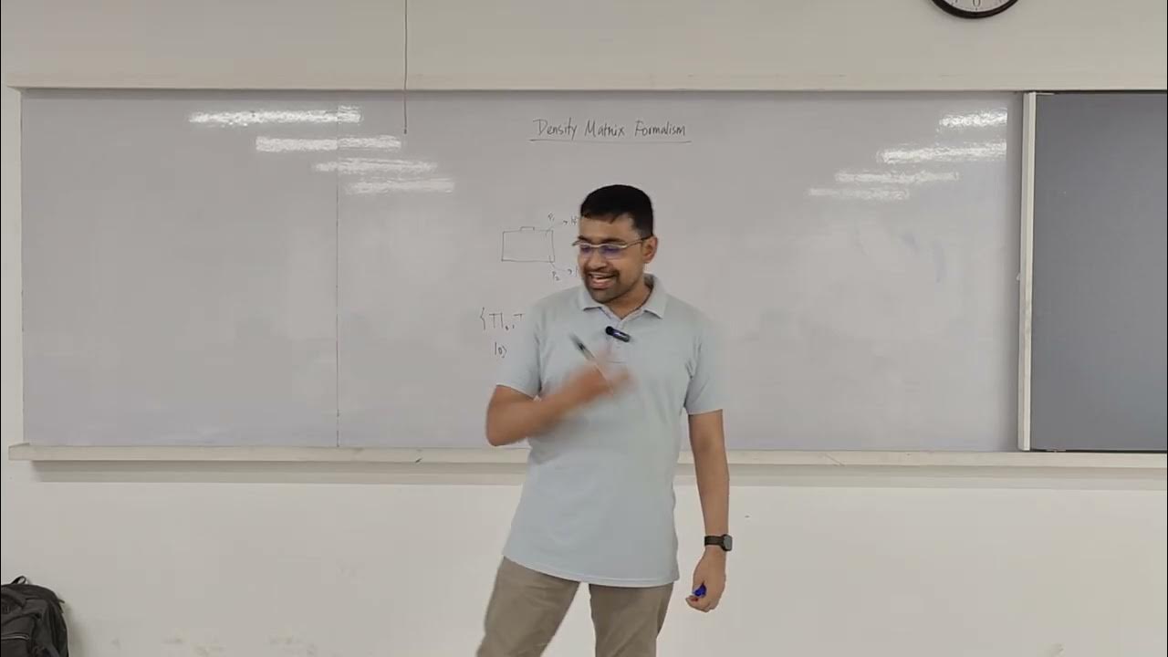 [CSE482] Quantum Computing 2 | Lecture 3: Density Matrix Formalism 1 | Summer '24 - YouTube