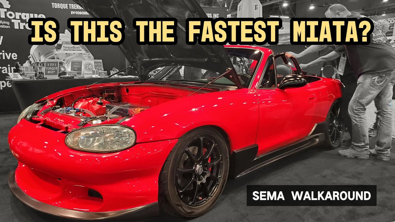 Modified Miata at SEMA with Killer Specs - YouTube