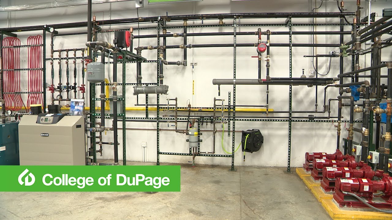 College of DuPage: HVACR Lab Tour - Hot Water System - YouTube