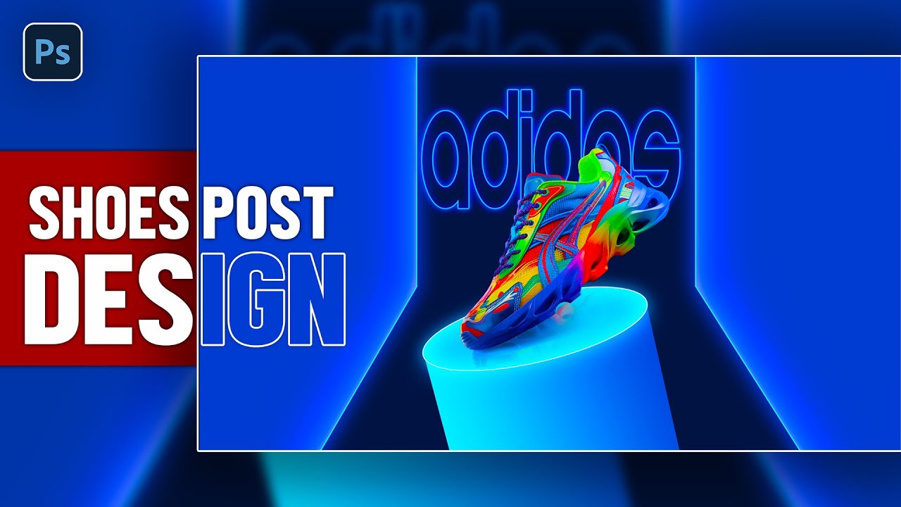 Eye-Catching Shoe Post Design in Photoshop – Social Media Ad Tutorial ...