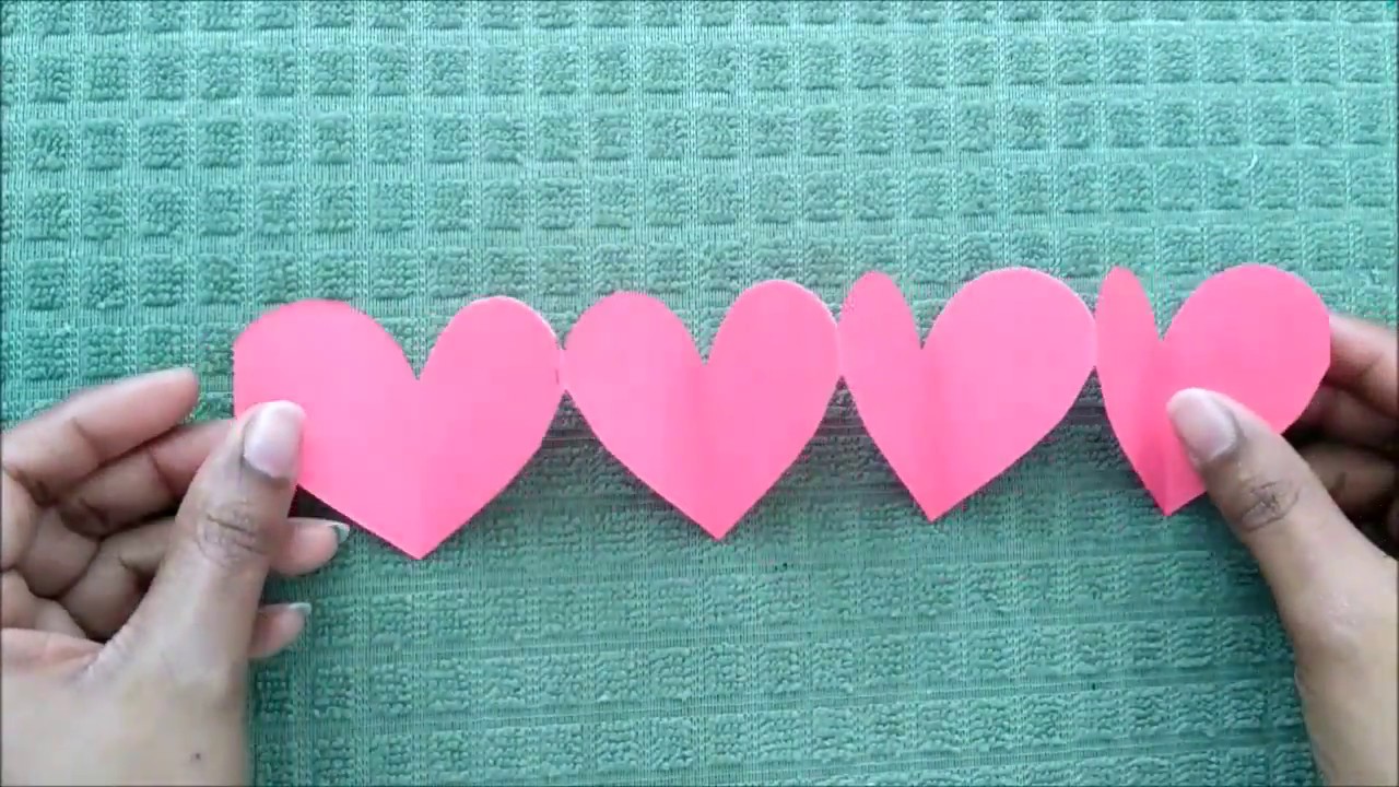 DIY Crafts - Paper Heart Design Valentine's Day and Room Decor Ideas ...