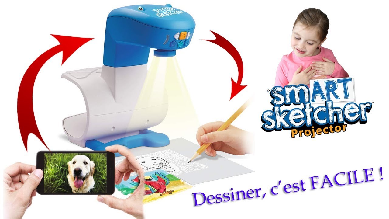 SMART SKETCHER : On apprend à DESSINER nos TÊTES grâce à un PROJECTEUR ...