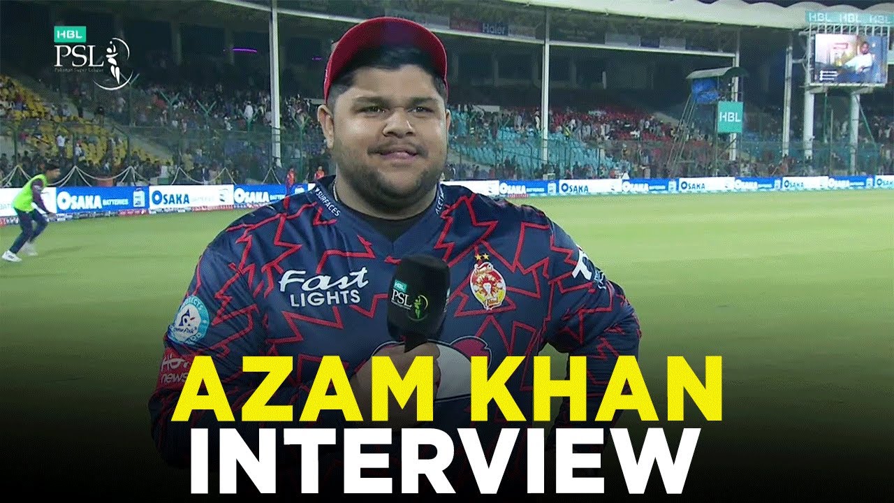 Azam Khan Interview | Karachi Kings vs Islamabad United | Match 15 ...