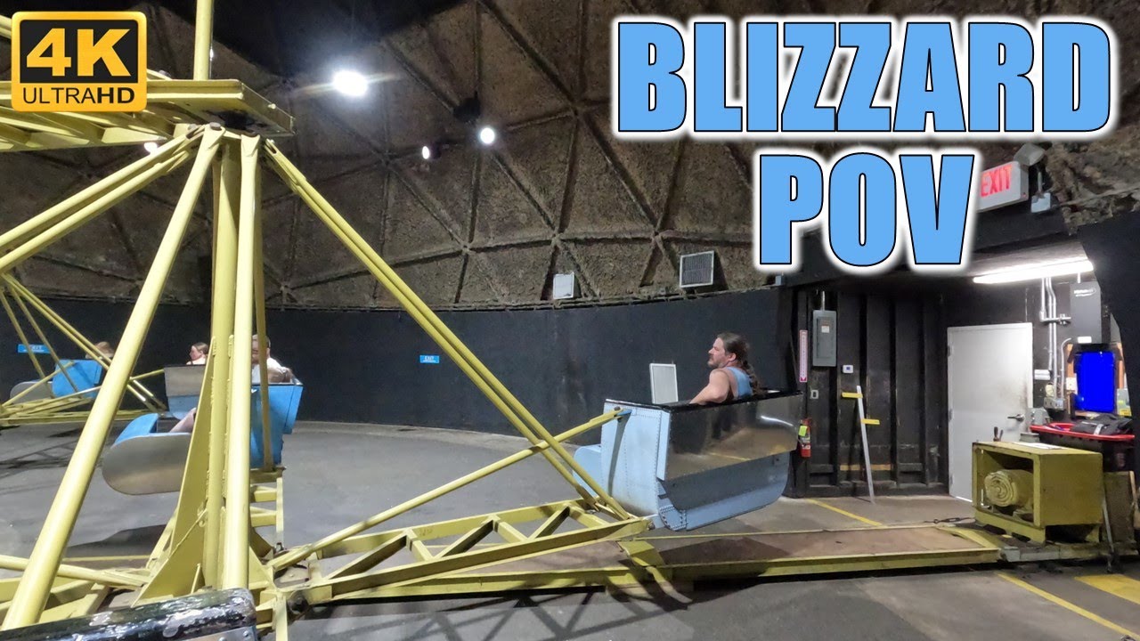 Blizzard POV (4K 60FPS), Six Flags Great Escape Indoor Scrambler | Non ...