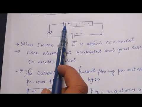 Expression for electrical conductivity in metals - YouTube