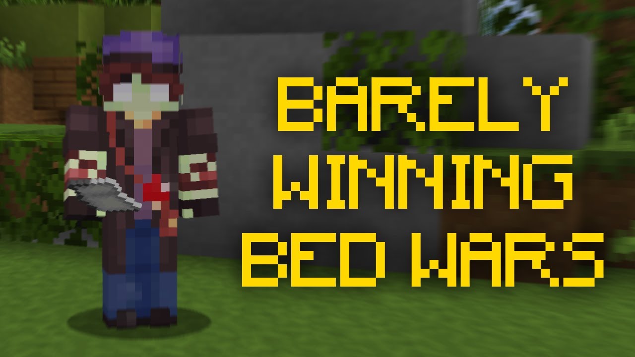 Barely Winning Bed Wars (Minecraft Hypixel Bed Wars) - YouTube