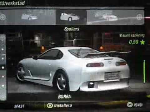 The Fast and The Furious Toyota Supra NFSU2 - YouTube