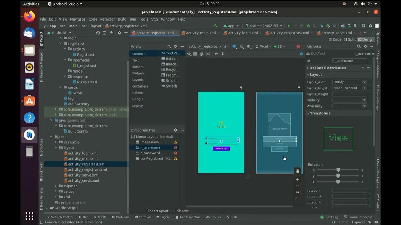 Cara membuat login dan Register Menggunakan Retrofit2 dan mengimplementasikan dengan Rest API ...