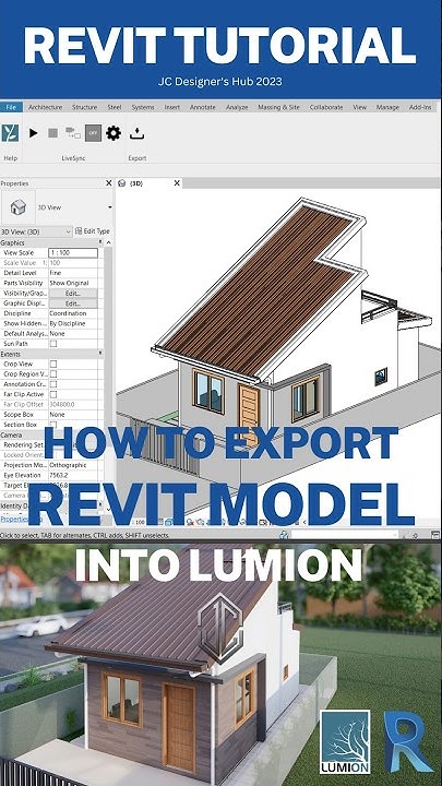 How to export REVIT model into LUMION - YouTube