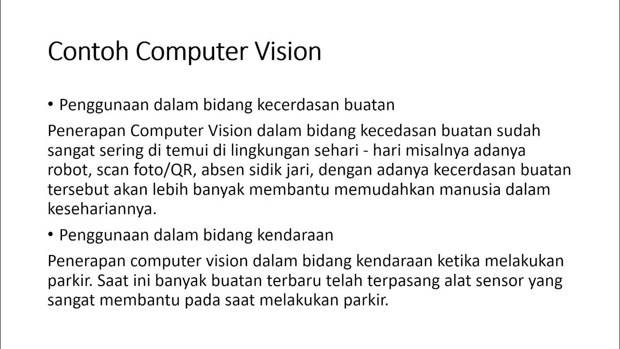 TUGAS KECERDASAN BUATAN (COMPUTER VISION) - YouTube