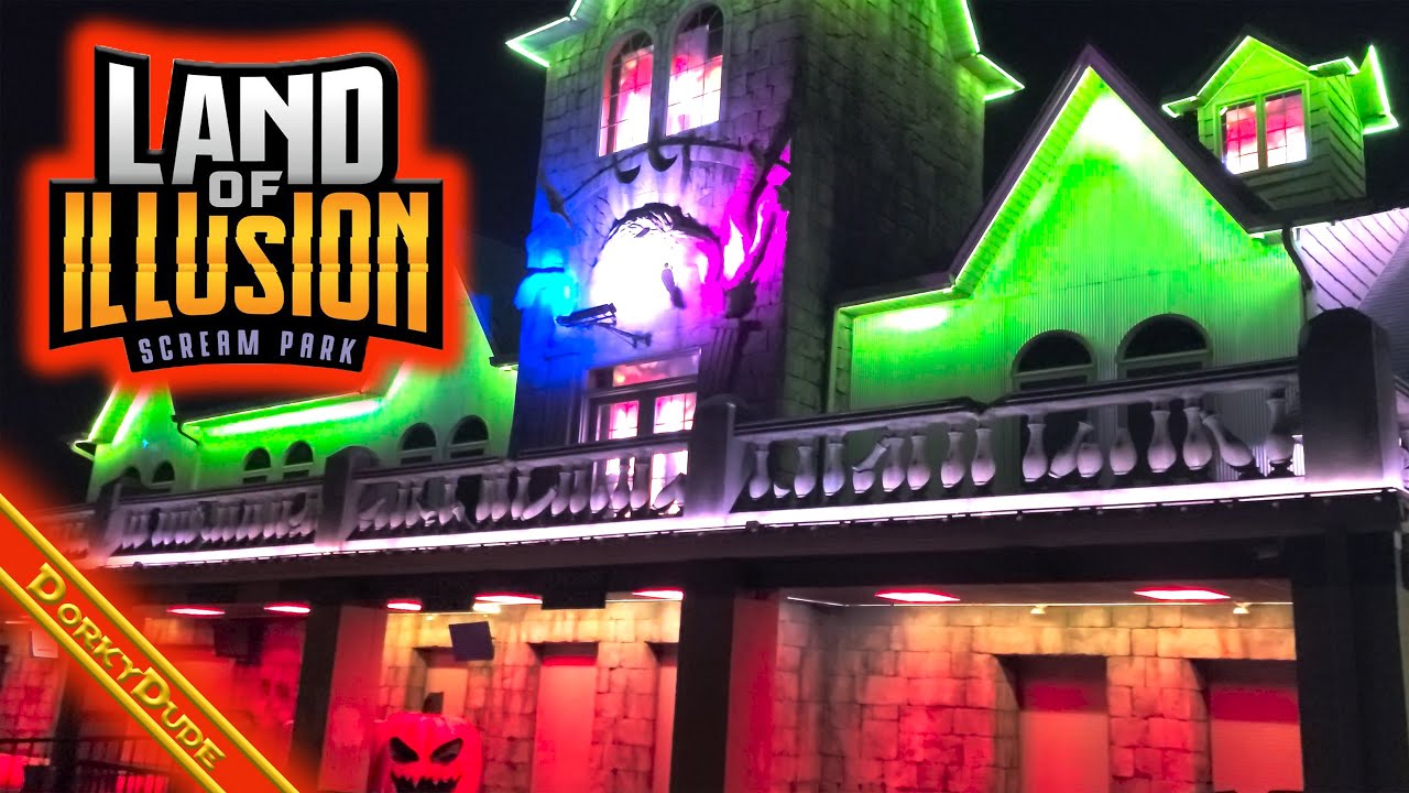 Land Of Illusion Scream Park - 1st haunted house visit of 2024! - YouTube