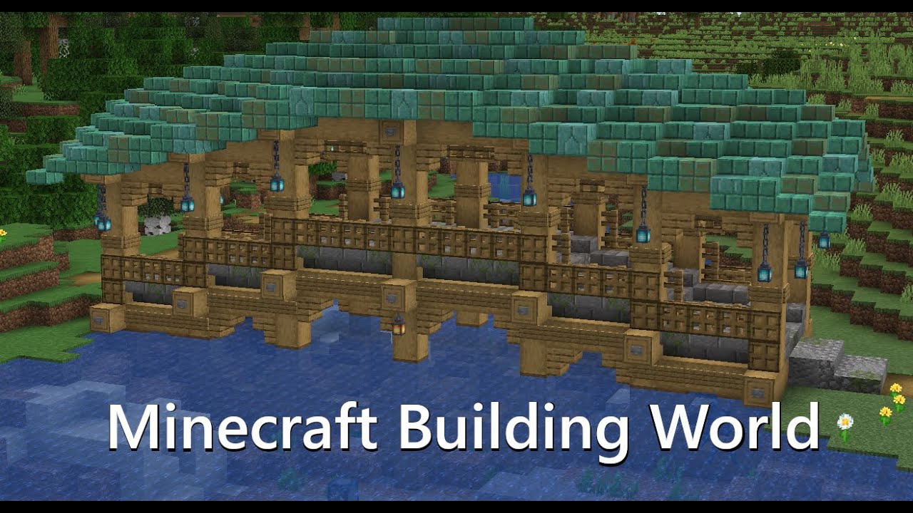 Minecraft Building World: the Village Bridge - YouTube