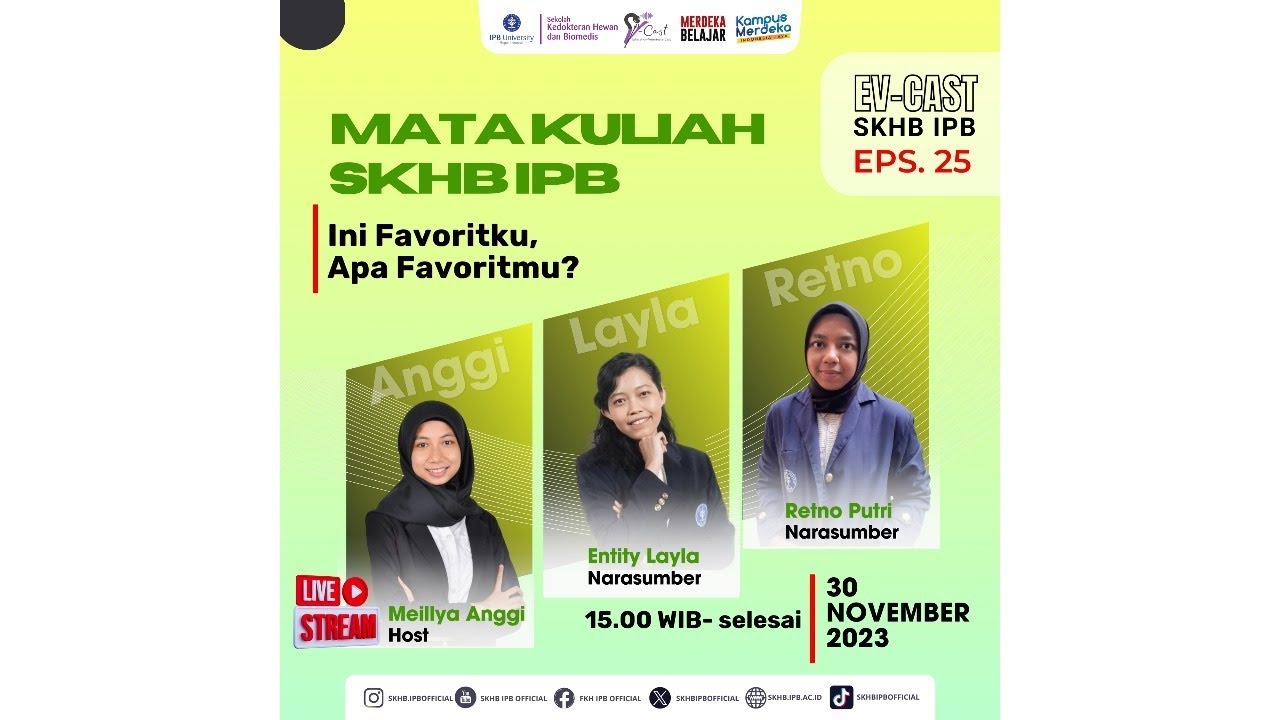 EV-Cast #25 | Mata Kuliah SKHB: Ini Favoritku, Apa Favoritmu? - YouTube