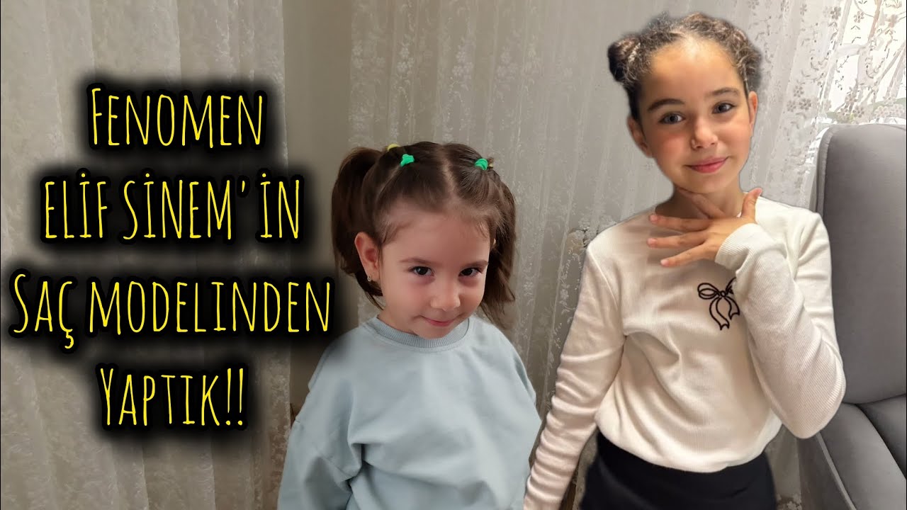 FENOMEN ELİF SİNEM SAÇ MODELİNİ DENEDİK ‼️ LİNA, KUZEY ELİF, ESMA ...