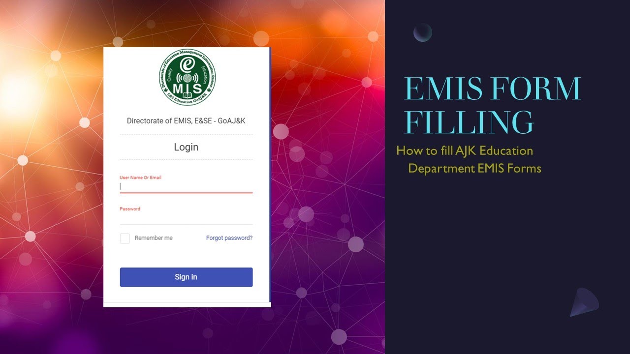 How to fill ajkemis form| emisajk form filling| how to fill emis form| teachers form filling ...