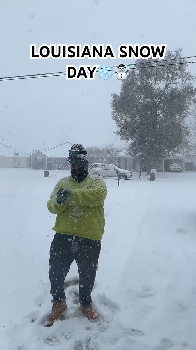 A little trip out during Louisiana snow day ️☃️ love yall - YouTube