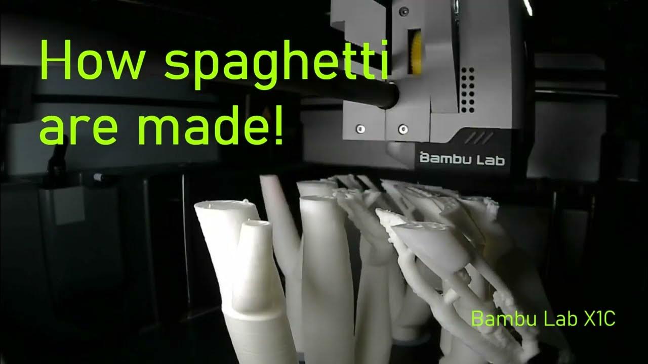 Spaghetti detection on Bambu Lab x1c - YouTube