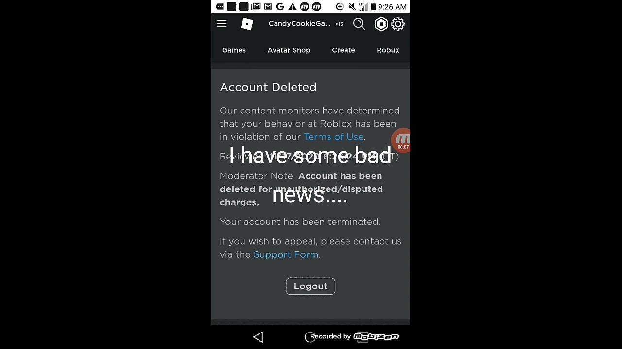 My ROBLOX Account Is Deleted YouTube my-roblox-account-is-deleted-youtube