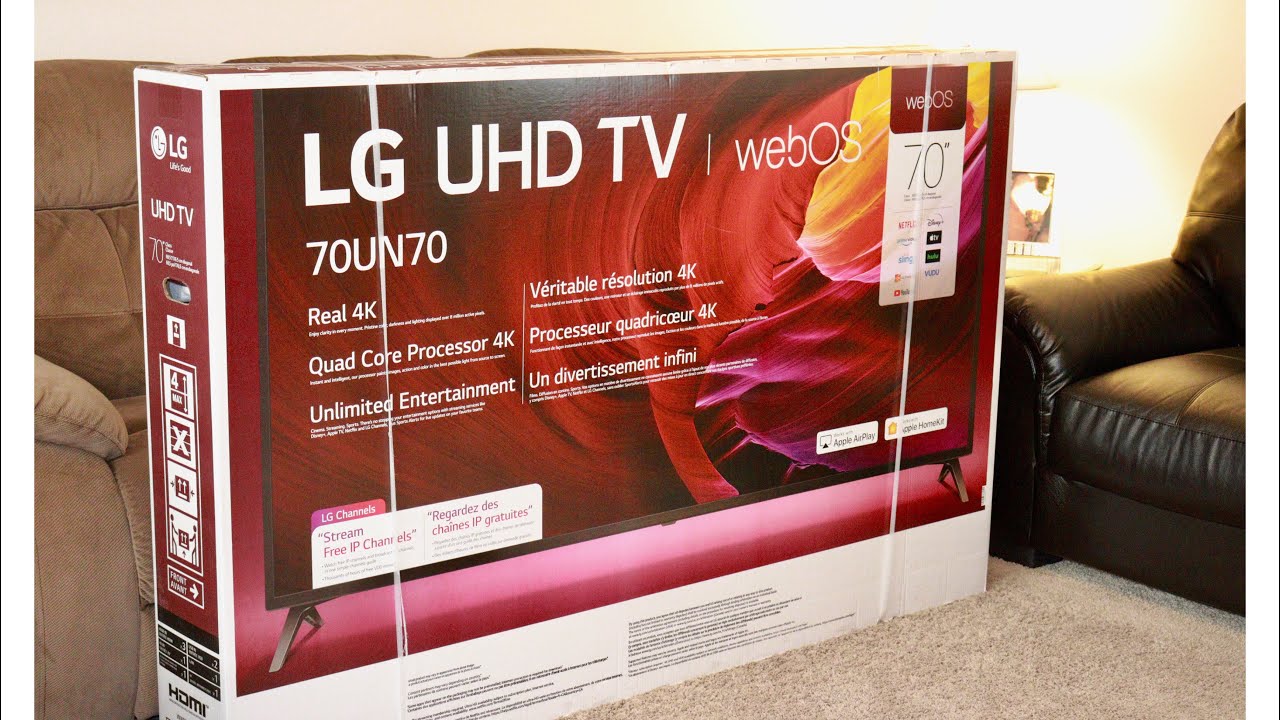 LG 70” UHD 4K Smart TV 70UN70 Unboxing and Setup - YouTube