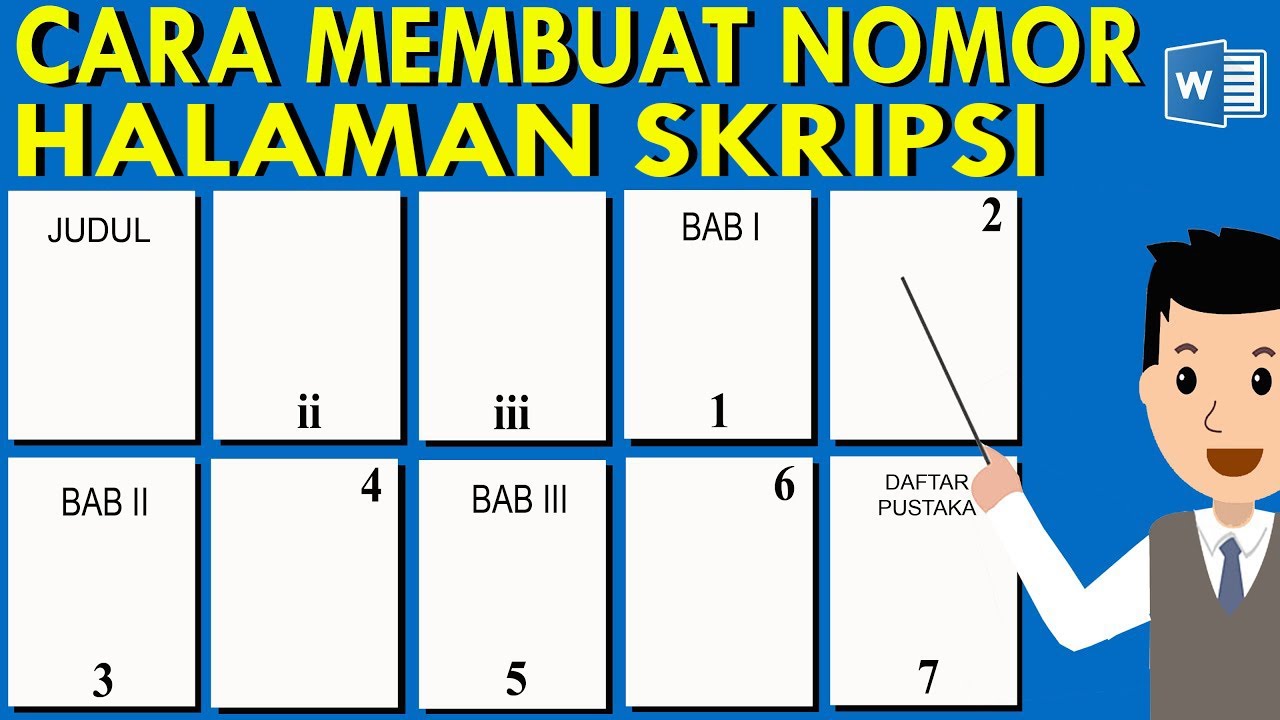 Cara Penomoran Halaman Skripsi, Makalah, Laporan Beda Posisi Paling ...
