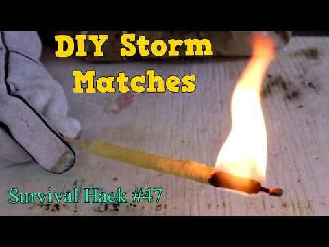 Ultimate DIY Storm Matches - Survival Hack - YouTube