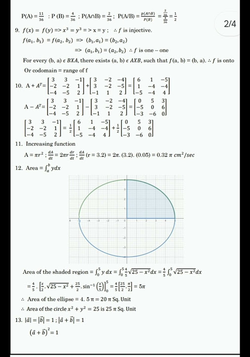 Plus Two maths model exam answer key 2025 😱 #education #educational #educationalvideo #exam ...