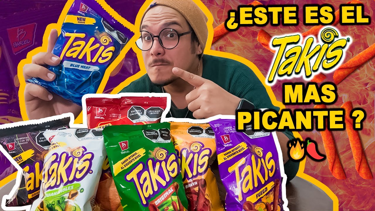Extranjero PROBANDO los TAKIS MÁS PICANTE del MEXICO @TakisMx (SNACKS ...