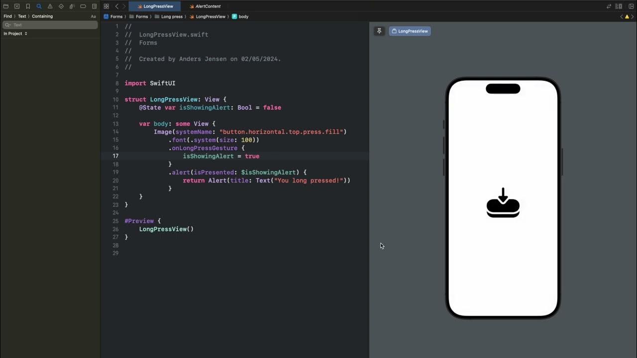 SwiftUI Long Press - How to guide - YouTube