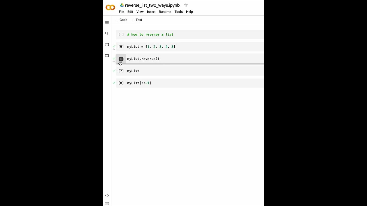 How To Reverse A List In Two Ways In Python YouTube How To Reverse A List In Two Ways In Python YouTube