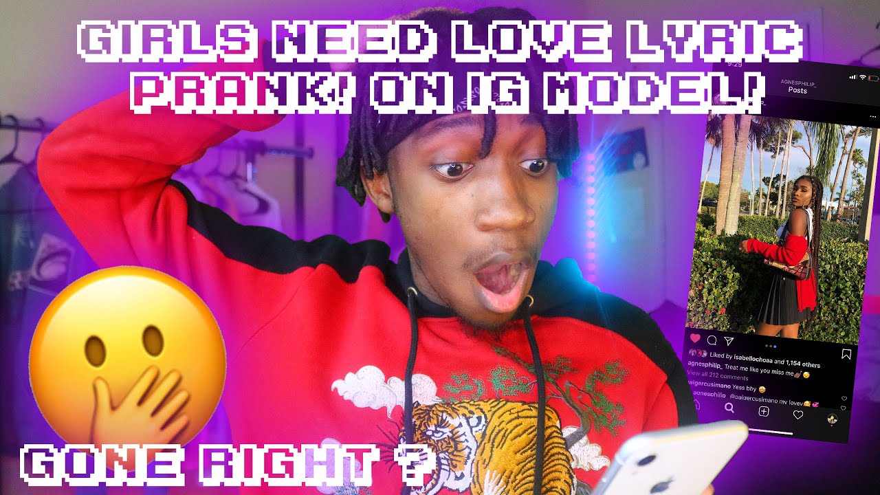 SUMMER WALKER GIRLS NEED LOVE LYRIC PRANK! ON MY IG MODEL FRIEND! 🤭😱 ...