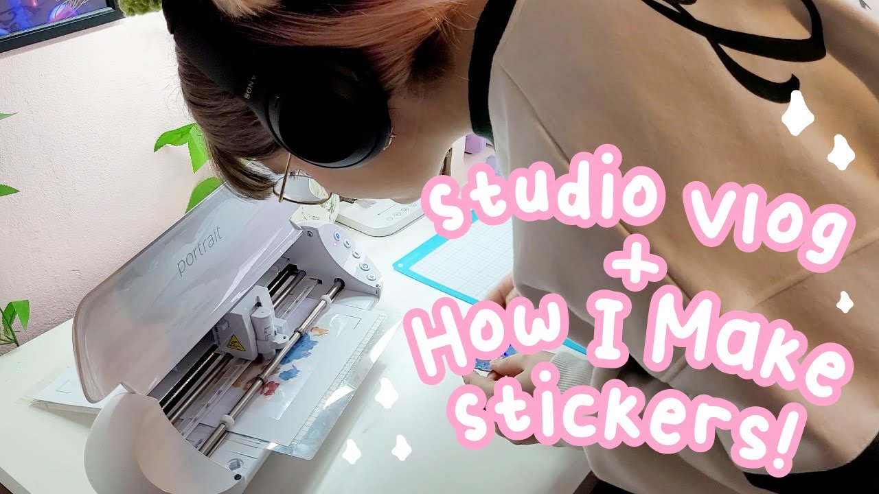 STUDIO VLOG 40 How I make Stickers with my Silhouette - YouTube