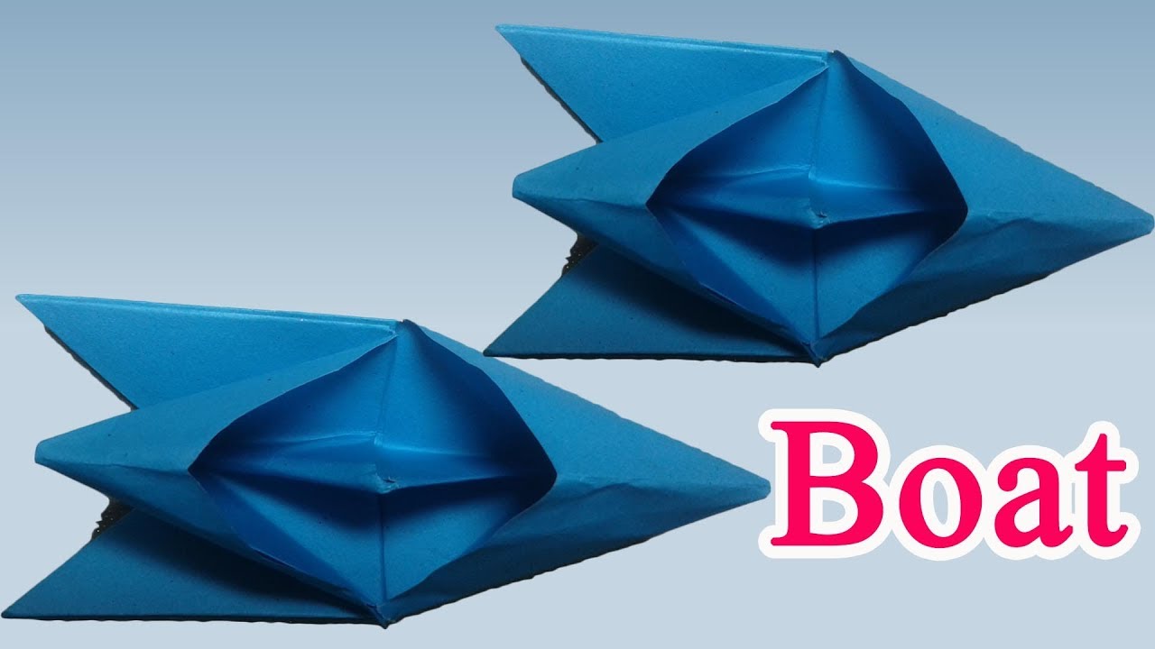 How to make a paper speed boat (Origami Boat) - YouTube