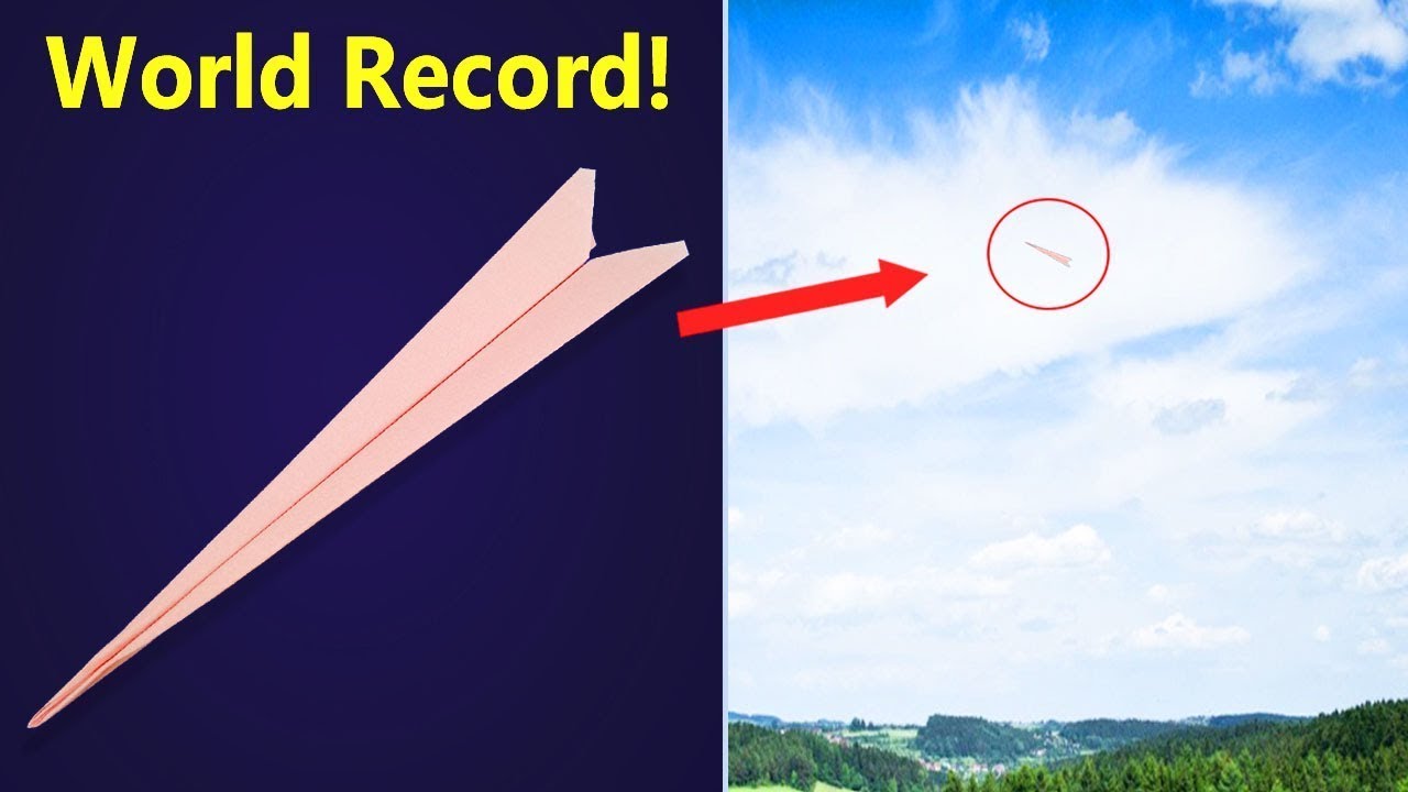 New World Record Paper Plane - How to Make the World Record Paper ...