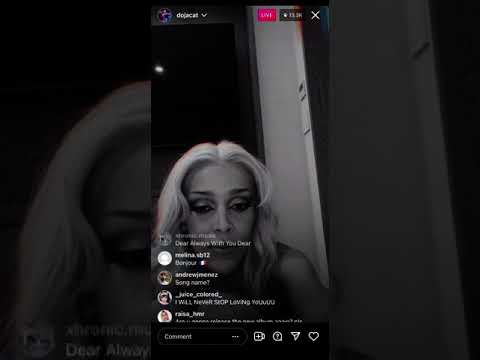 Doja cat nip slip on ig live