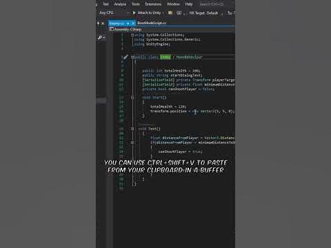 3 EASY IDE shortcuts to speed up Game Development! #unitytips - YouTube