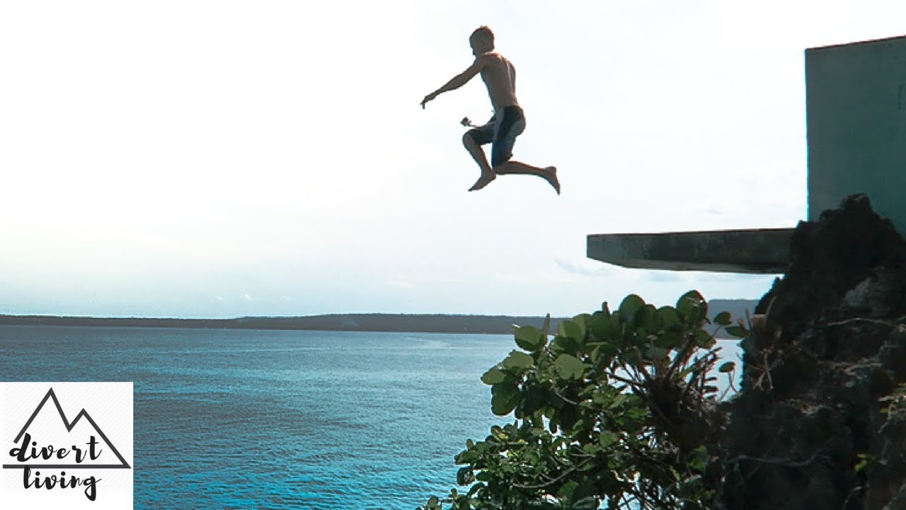 CLIFF JUMPING in Philippines | INSANE BLUE WATER / SIQUIJOR ISLAND ...