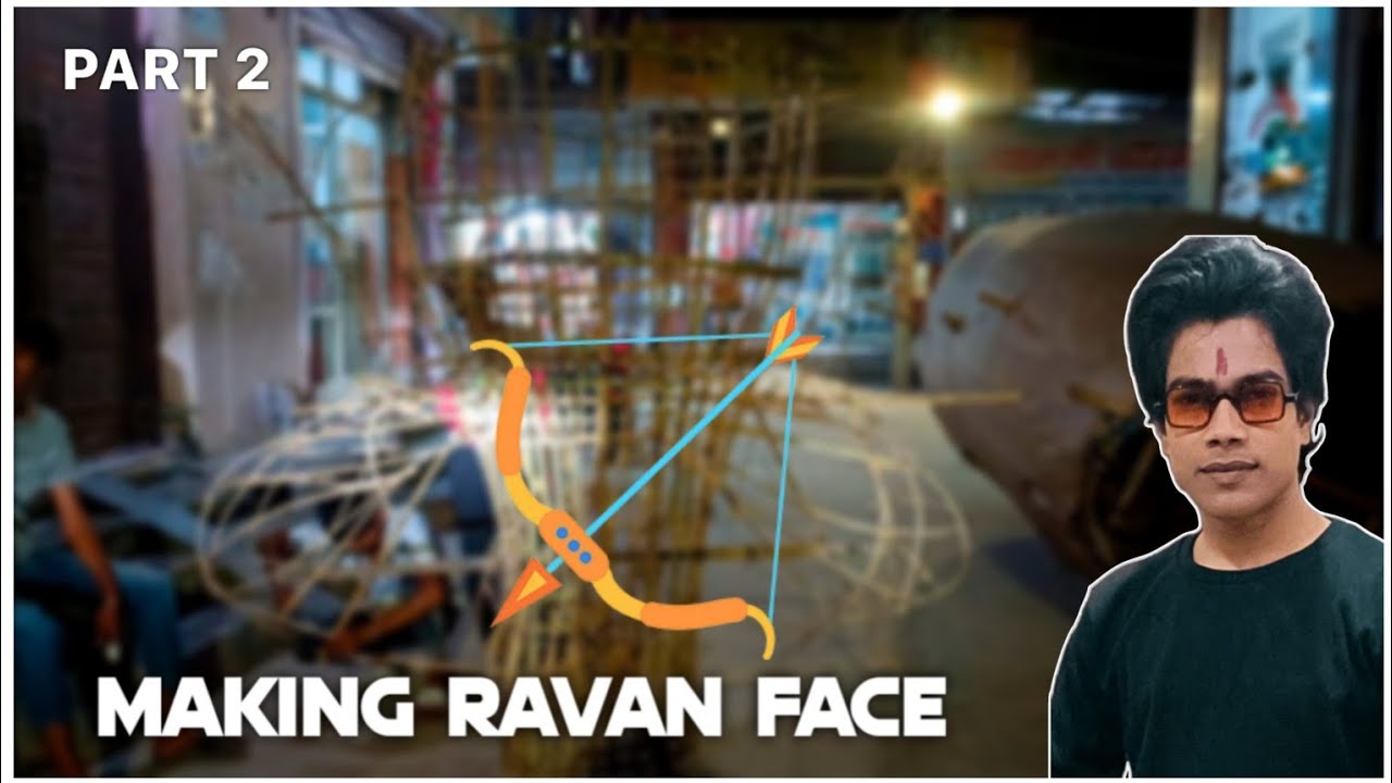 Ravan Face Making | Ravan face kaise banaye | Dussehra | Part 2 - YouTube