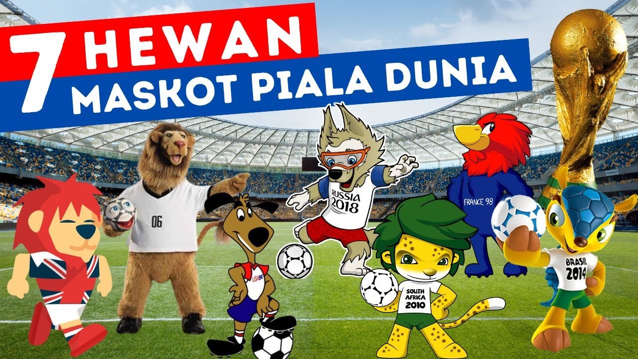 7 Hewan Maskot Piala Dunia - YouTube