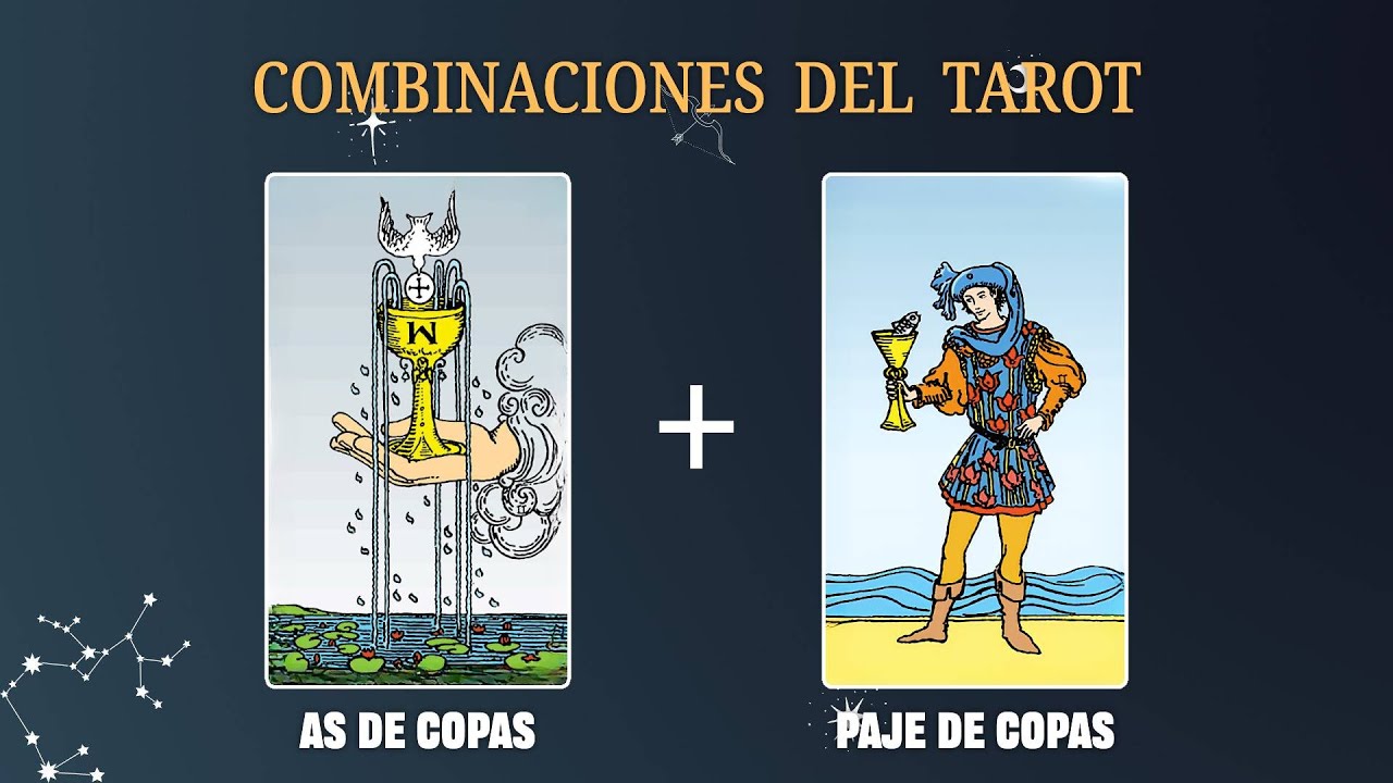 As de Copas & Paje de Copas 💡COMBINACIONES DEL TAROT Y SU SIGNIFICADO ...
