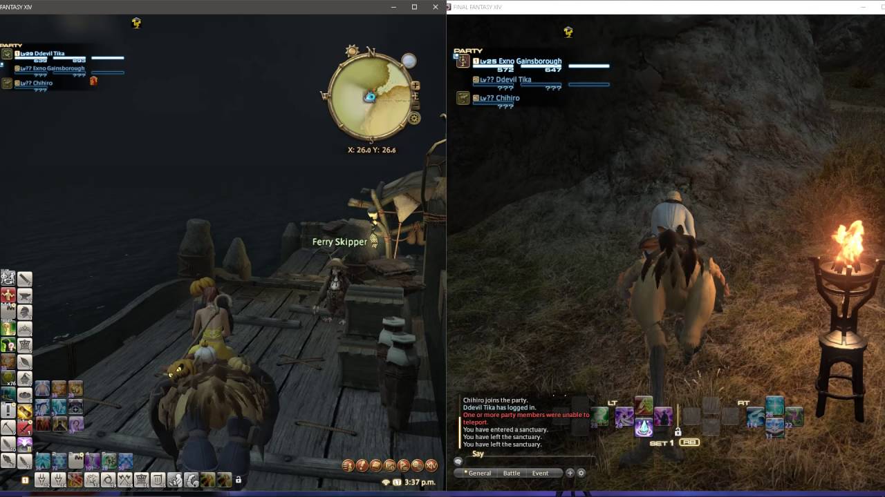 Split Screen Final Fantasy XIV A Realm Reborn on PC! Tutorial - YouTube