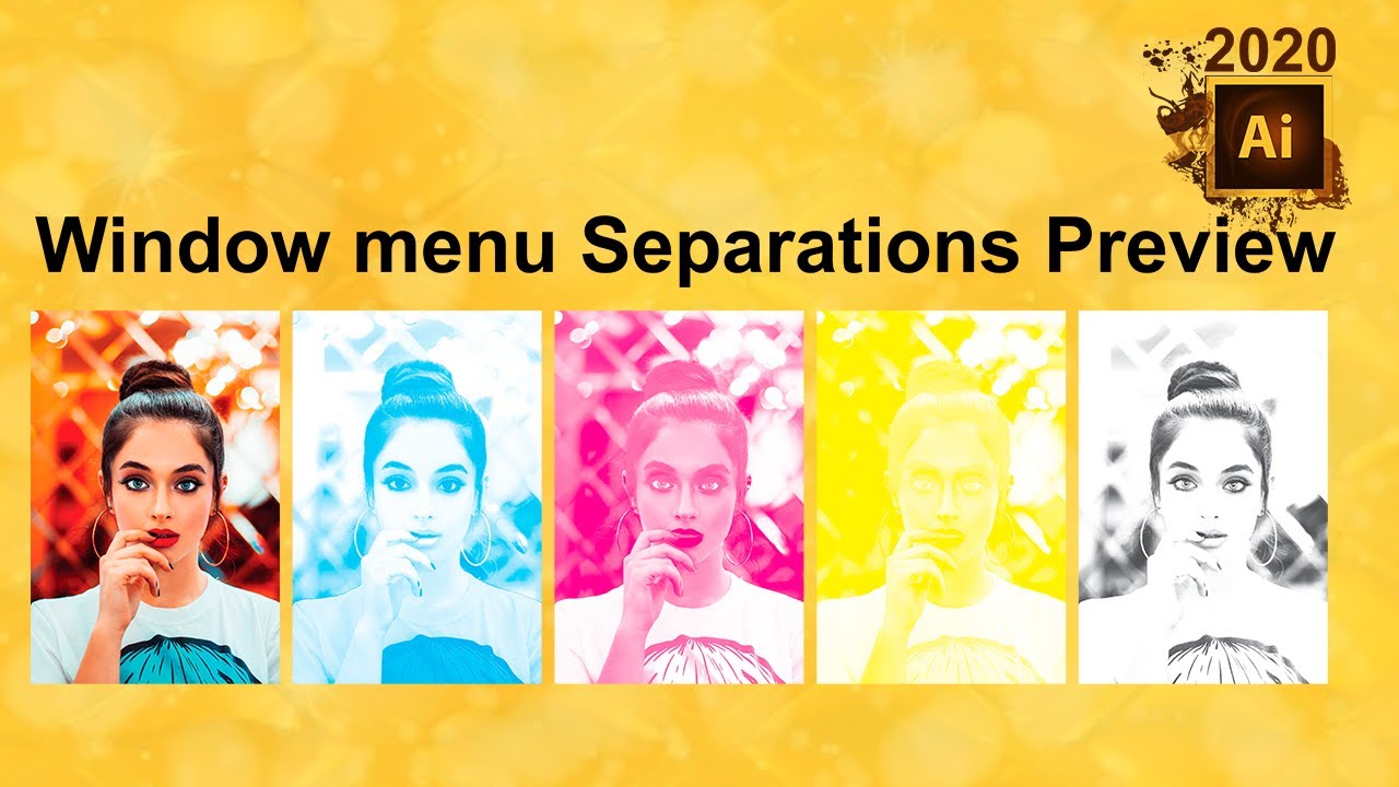 Adobe illustrator class 120 Window menu sepration preview panel Urdu ...