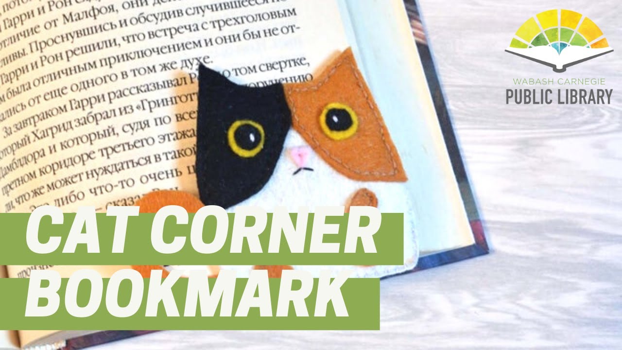 Craft Along at Home: Cat Corner Bookmarks - YouTube