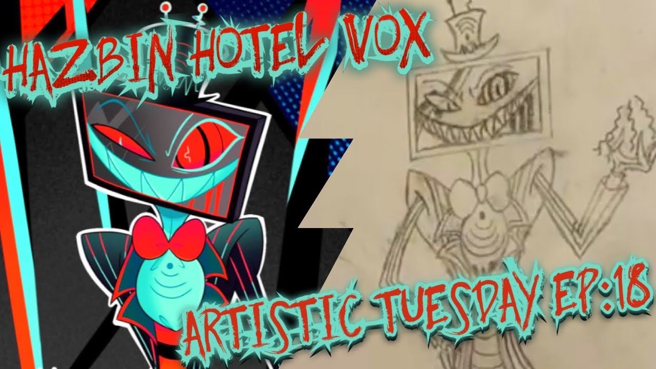 Artistic Tuesday-EP:18-Hand drawing Vox from Hazbin Hotel! - YouTube