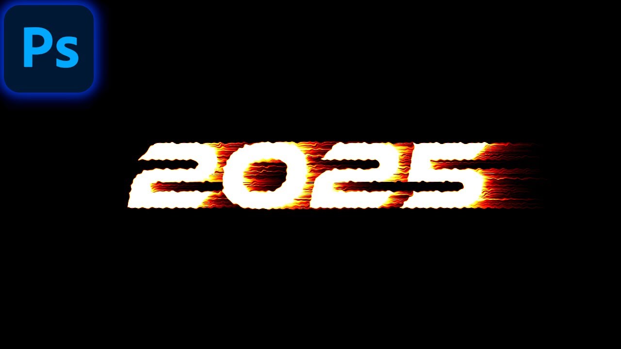 Create a Stunning 2025 Text Effect in Photoshop | Step-by-Step Tutorial ...