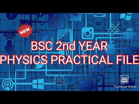 BSC 2nd year physics practical file - YouTube