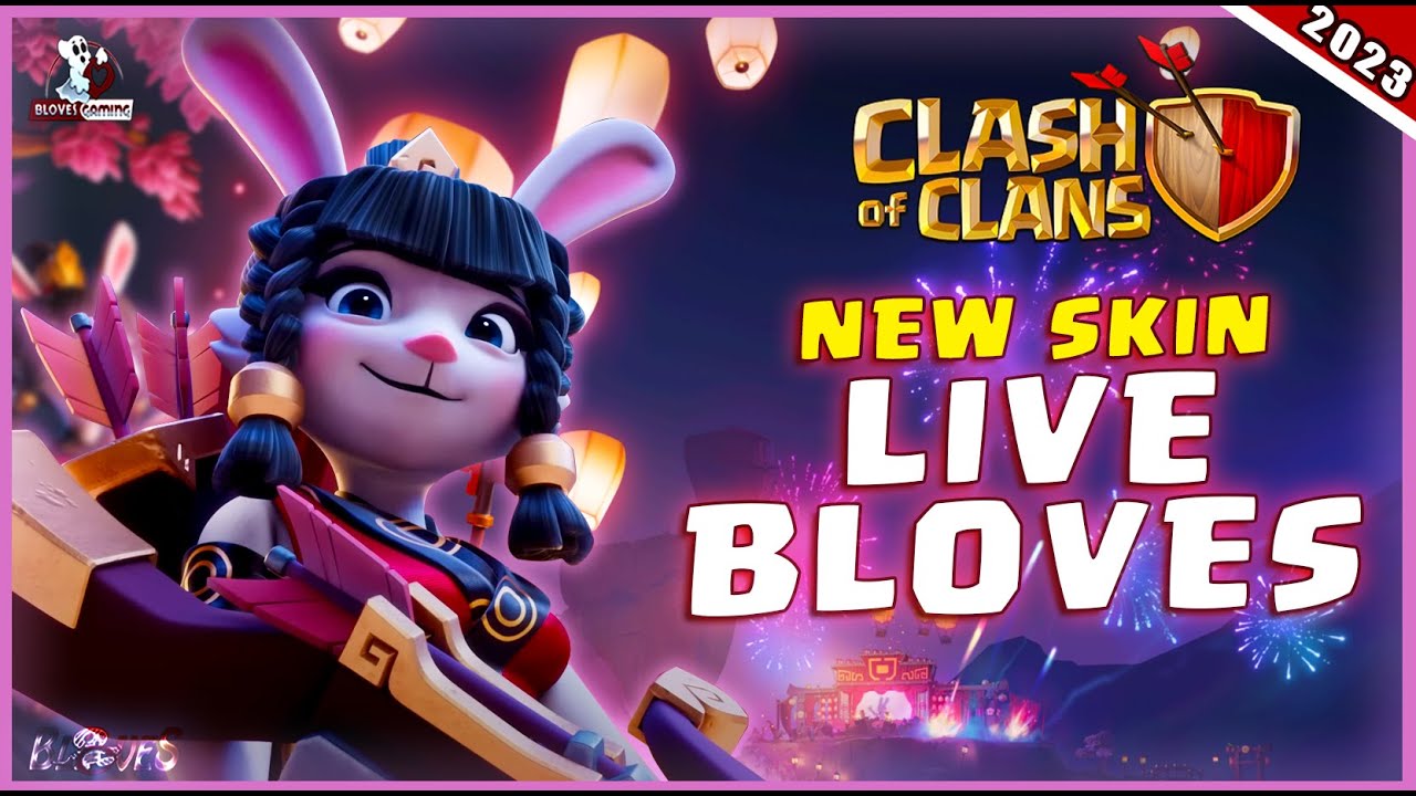 COC Live | New Rabbit Mountain Scenery & Lunar Queen | Live TH10 Best ...