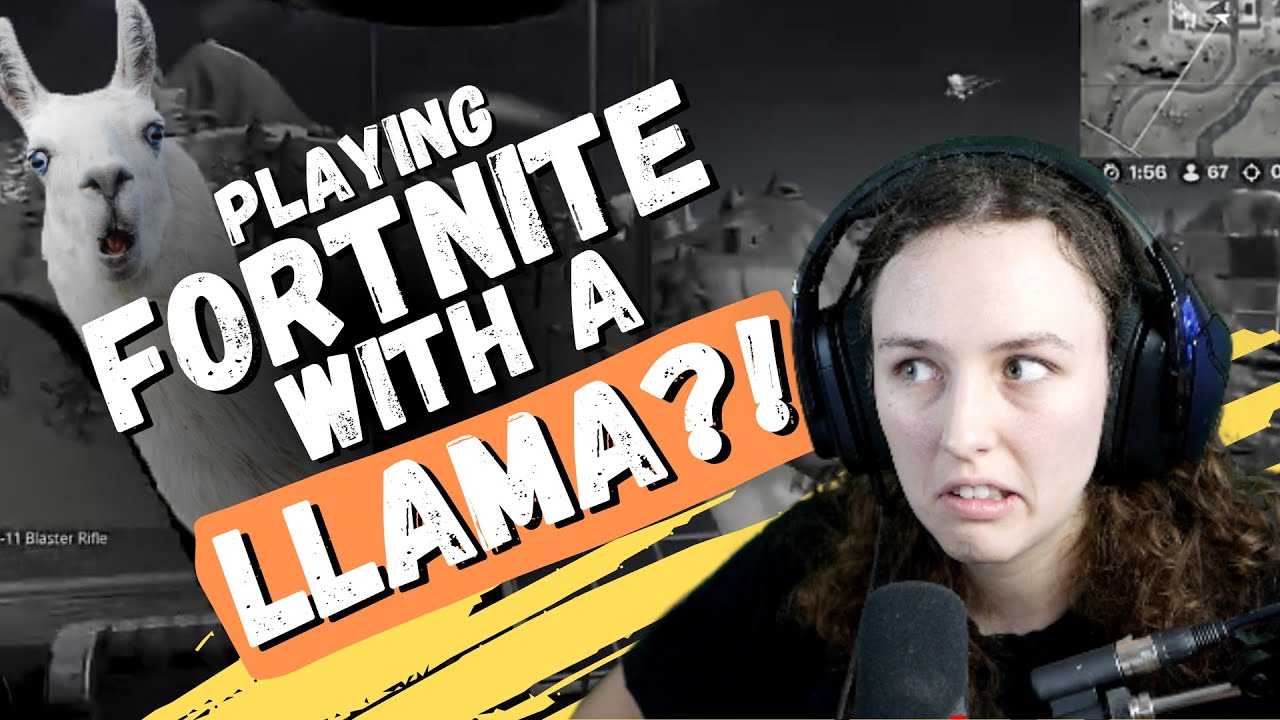 Playing Fortnite with a Llama?! - YouTube