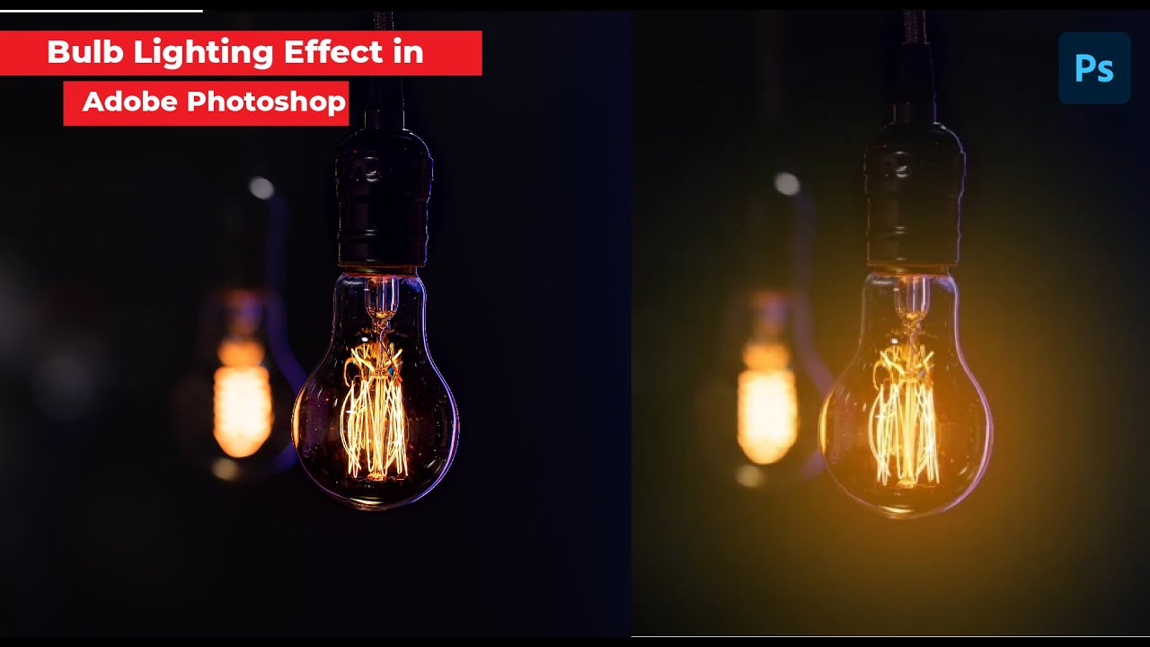 How To Easily Design a Bulb Lighting Effect in Adobe Photoshop - YouTube