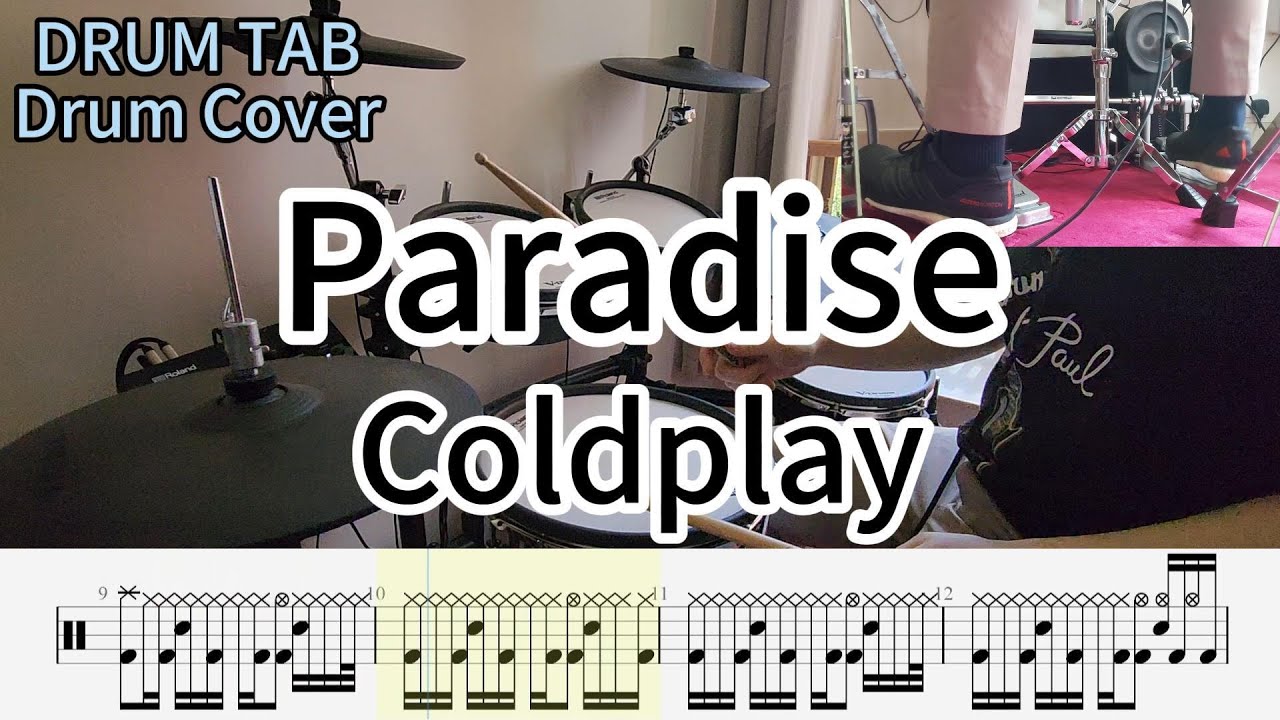 Paradise - Coldplay Drum Cover and Drum Tab - YouTube