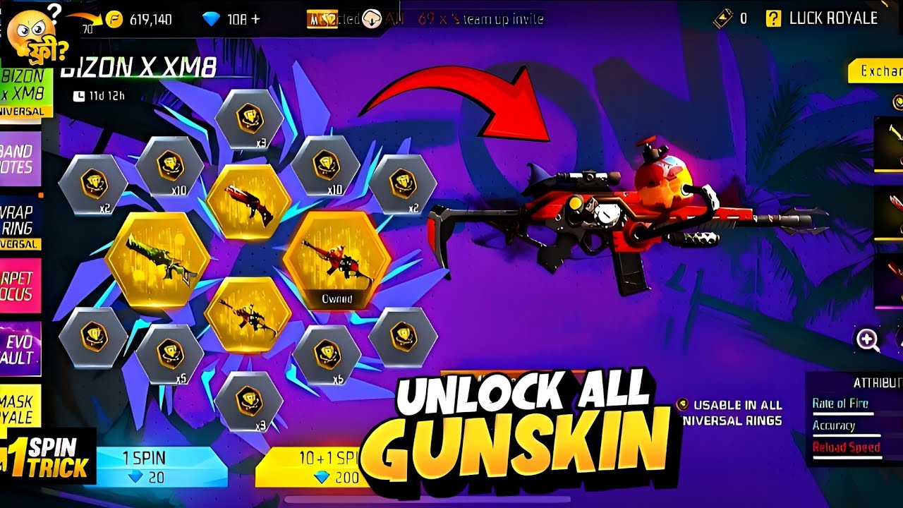 Bizon X Xm8 New Ring Event Today | free fire new ring event Unlock | ff ...